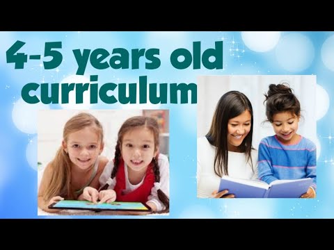 What to teach 4-5 years old | Nursery syllabus (English) | curriculum ...