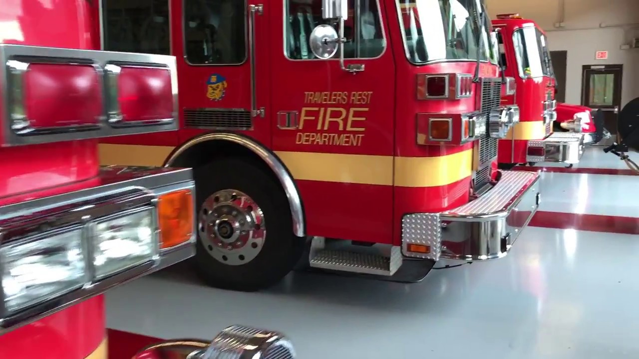BRIEF VIDEO OF BRAND NEW TRAVELERS REST FIRE DEPARTMENT STATION 1 ...