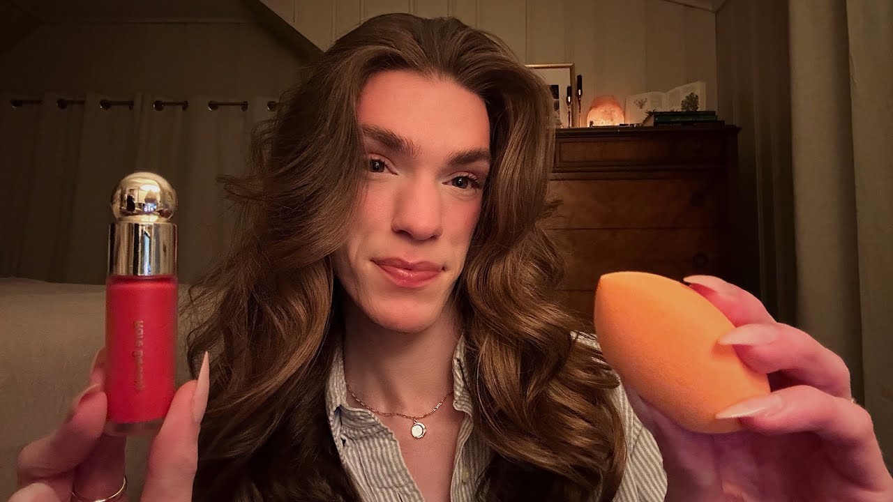 asmr doing your spring makeup 🌷 - YouTube