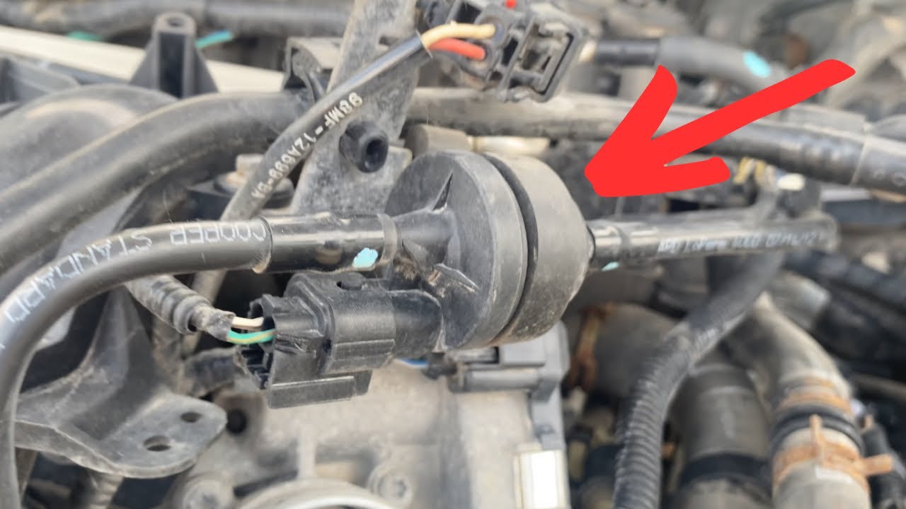 Vapor Canister Purge Solenoid Ford Fiesta 1.6L 2008-2019 Location and ...