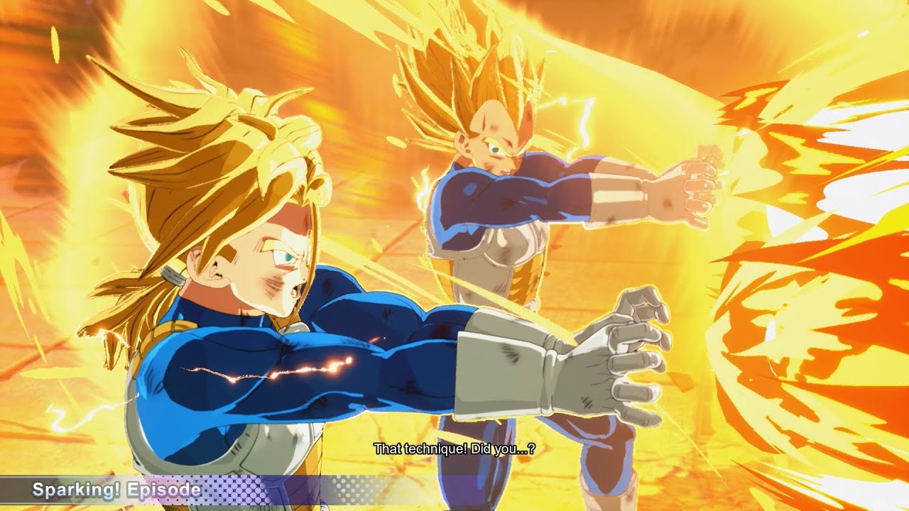 Trunks and Vegeta Father Son Final Flash 1080p HD | Dragon Ball ...