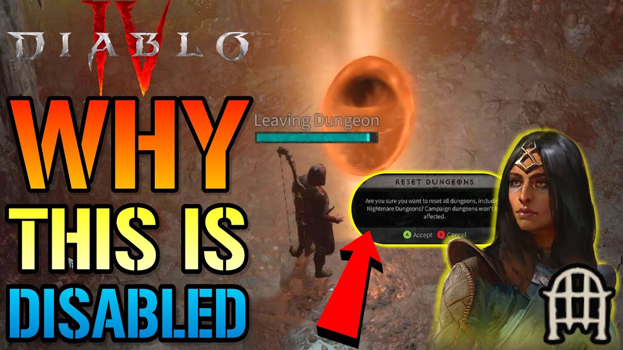 Diablo 4: "Reset Dungeon Button" The REAL Reason Why This Is Disabled! Official Dev News - YouTube