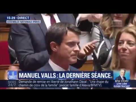 Les Adieux de Valls à l'assemblée : Applaudi par LREM, chahuté par la FI