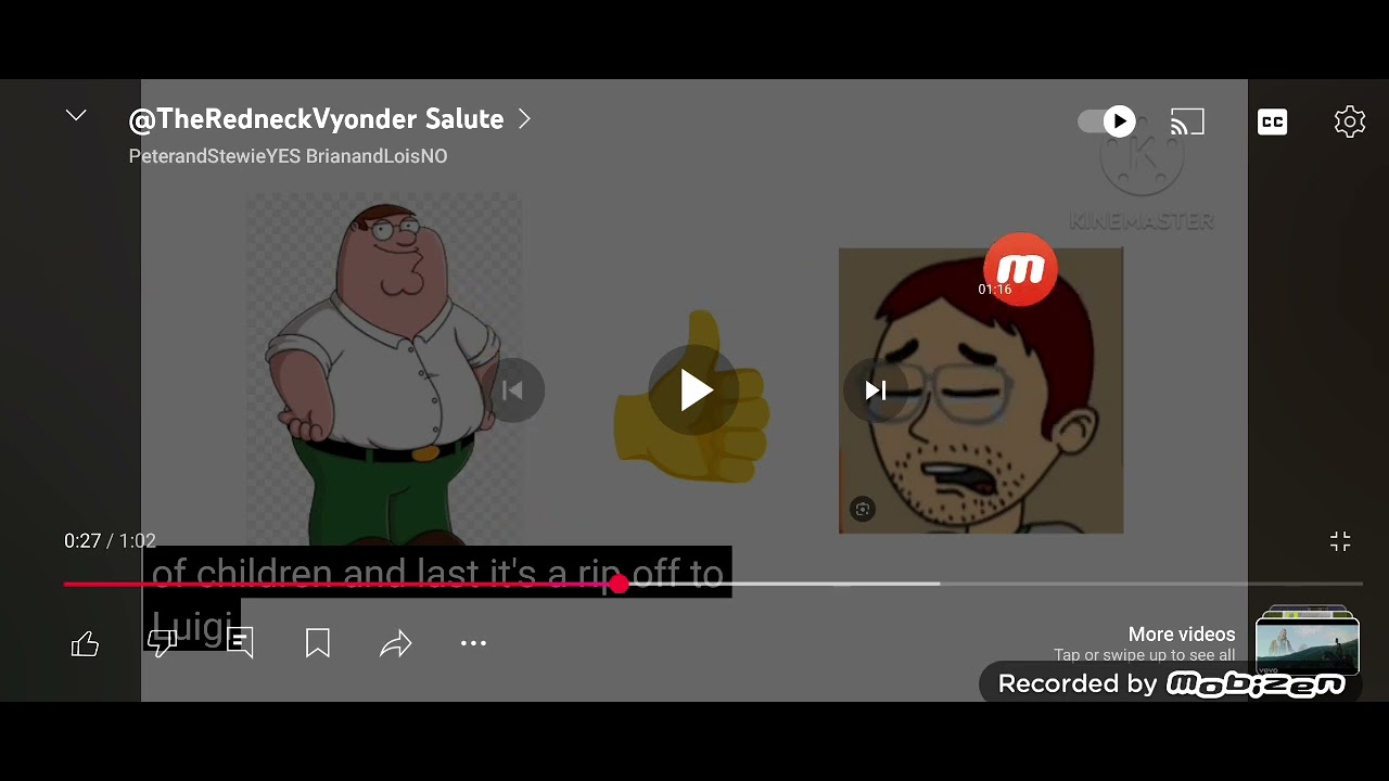 Commentary 19: Peter And Stewie Yes Salutes On Paper Luigi 99 - YouTube