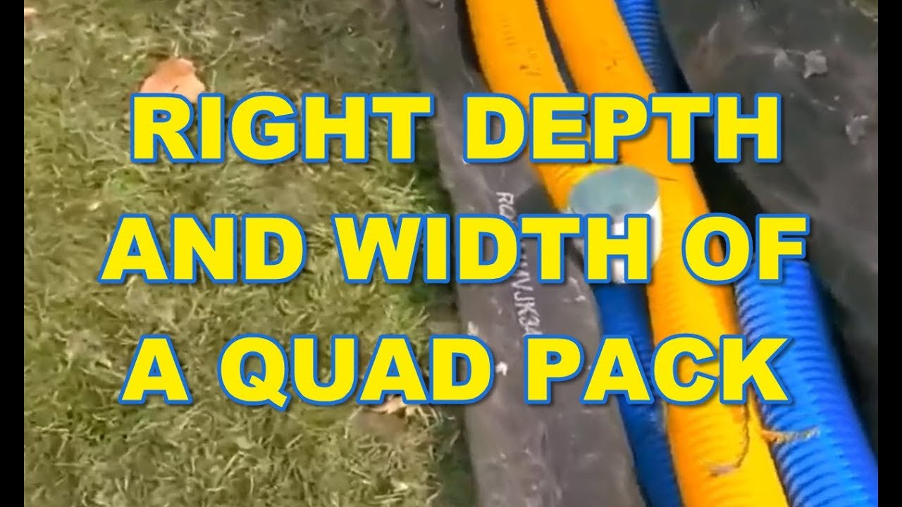 What is the Right Width and Depth for a Quad Pack French Drain? - YouTube