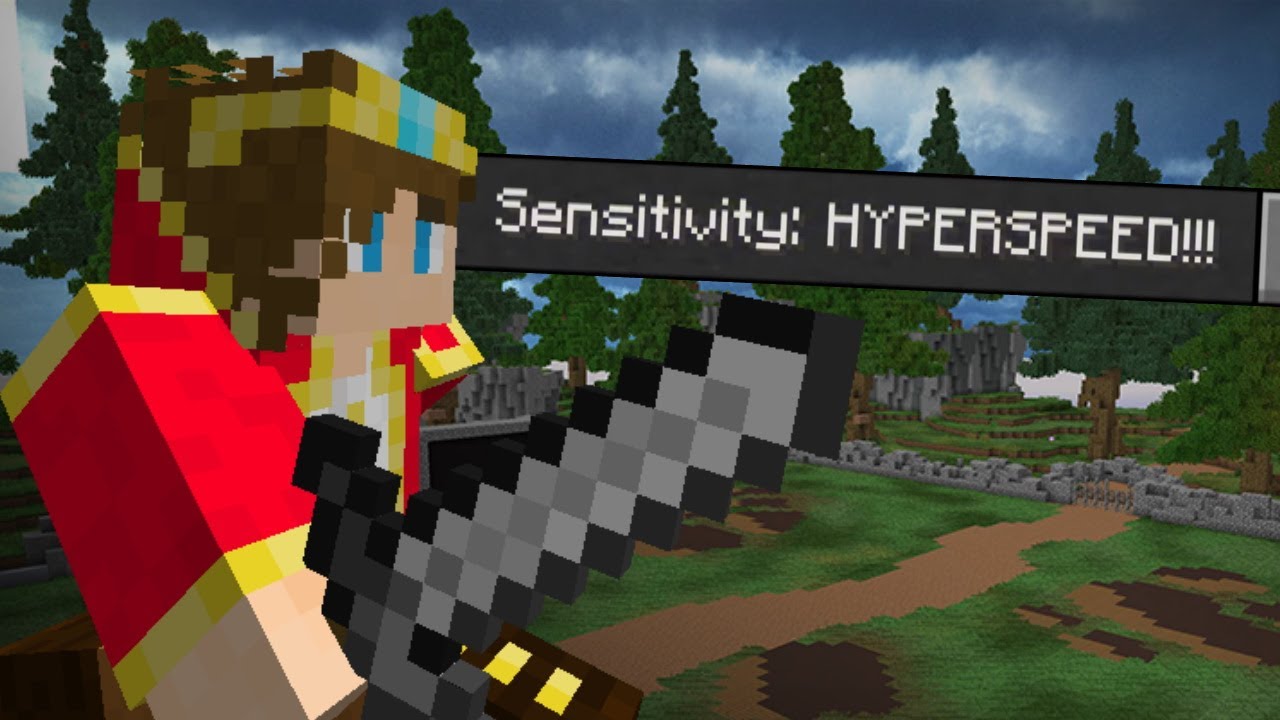 Hypixel duels with max sensitivity - YouTube