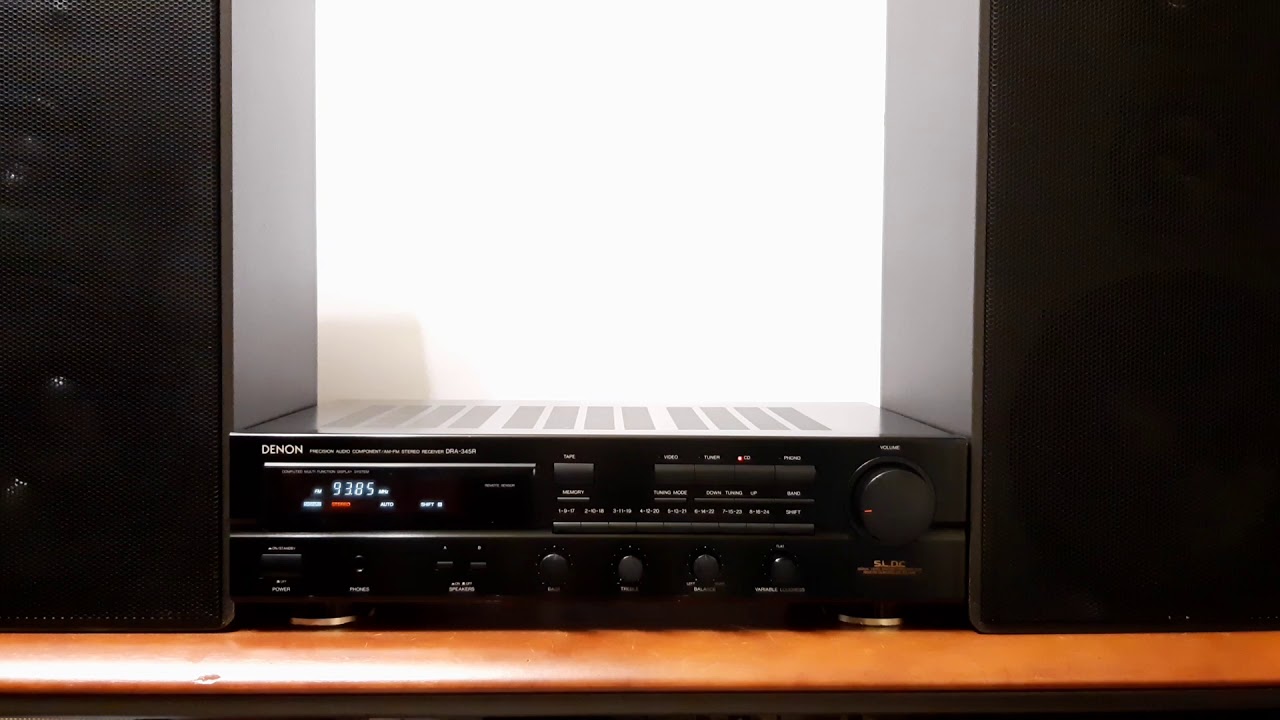 Denon DRA 345R M 2 Westra speakers part 1 - YouTube