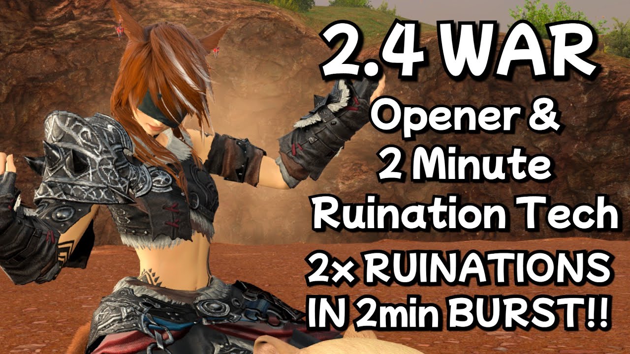 Dawntrail Warrior Opener & Rotation - DIVINE RUINATION TECH GOES HARD ...