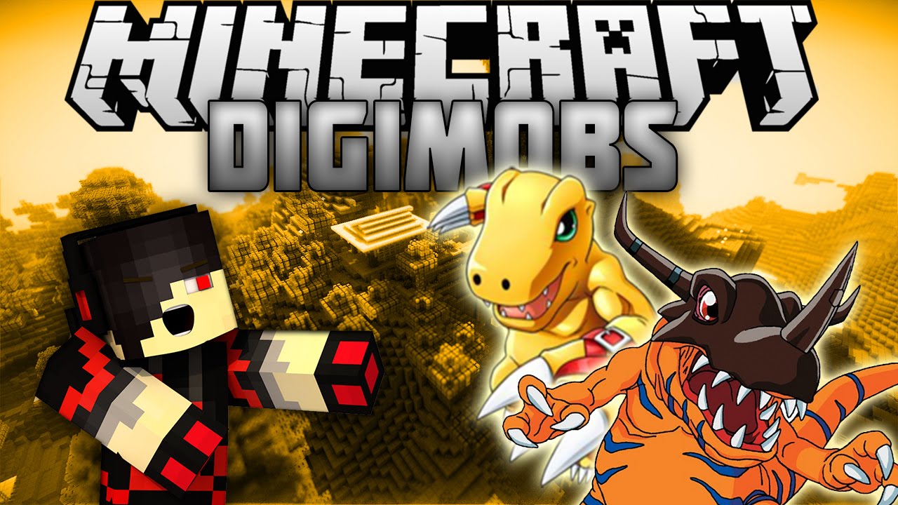 Minecraft: Mod Showcase - Digimobs [Digimon In Minecraft] - YouTube