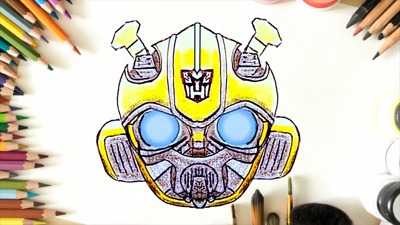 How To Draw a Face | BUMBLEBEE | TRANSFORMERS - YouTube