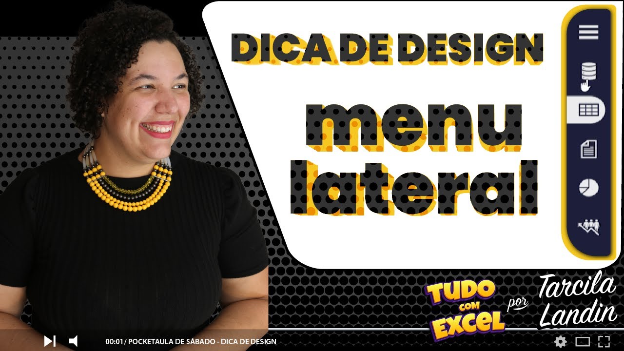Como Montar um menu lateral no Excel - PocketAula Design - YouTube