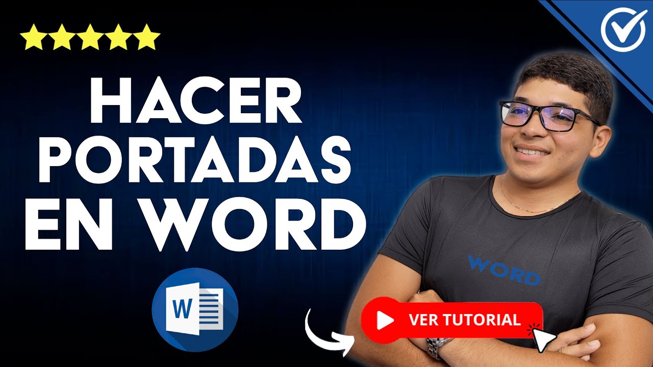 Cómo Hacer PORTADAS FORMALES en Word | 📄 Diseña tu Portada paso a paso ...