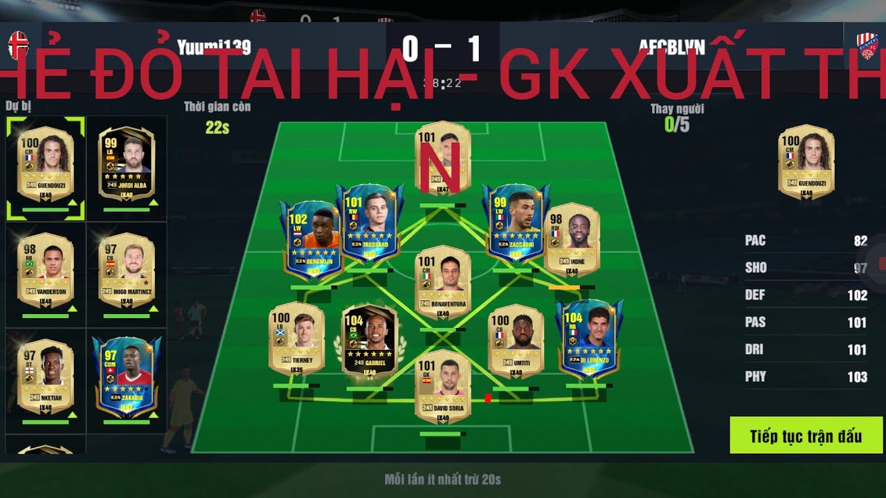 BEA PRO FOOTBALL Leo rank đỉnh cao thẻ đỏ tai hại _ david soria xuất ...