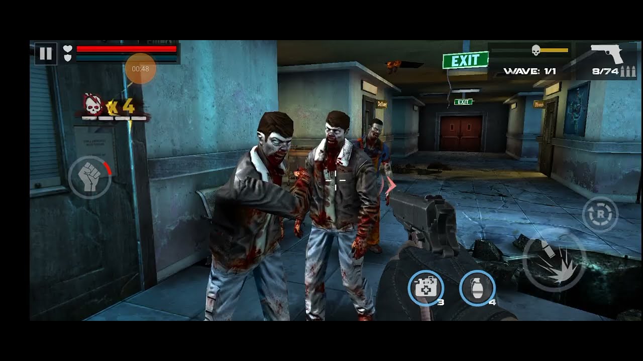 zombie war gameplay l zombie war l zombie - YouTube