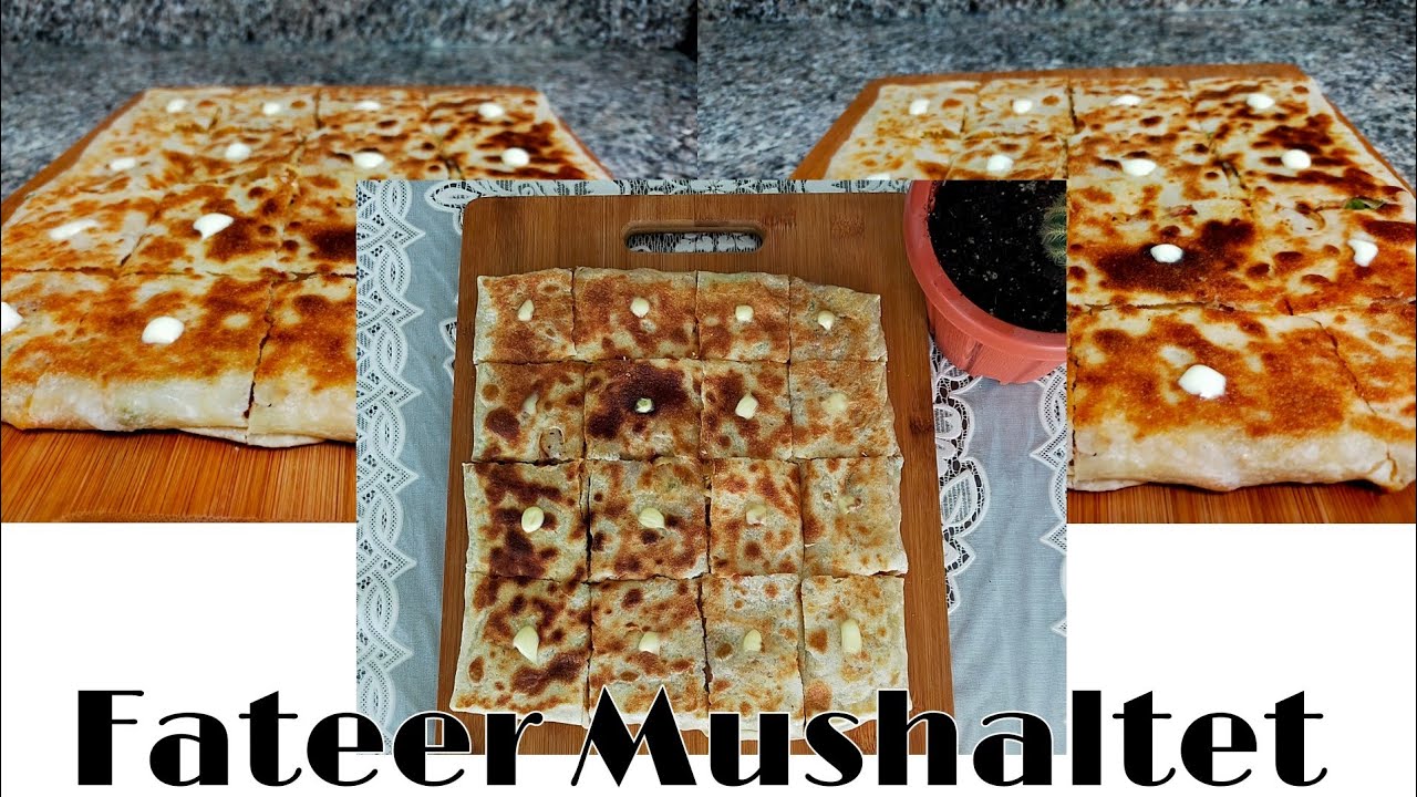 How to make Fateer Mushaltet // Tasty Egyptian Pizza in Tamil // Fateer ...