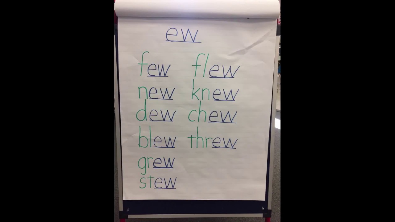 ew word pattern and sound - YouTube