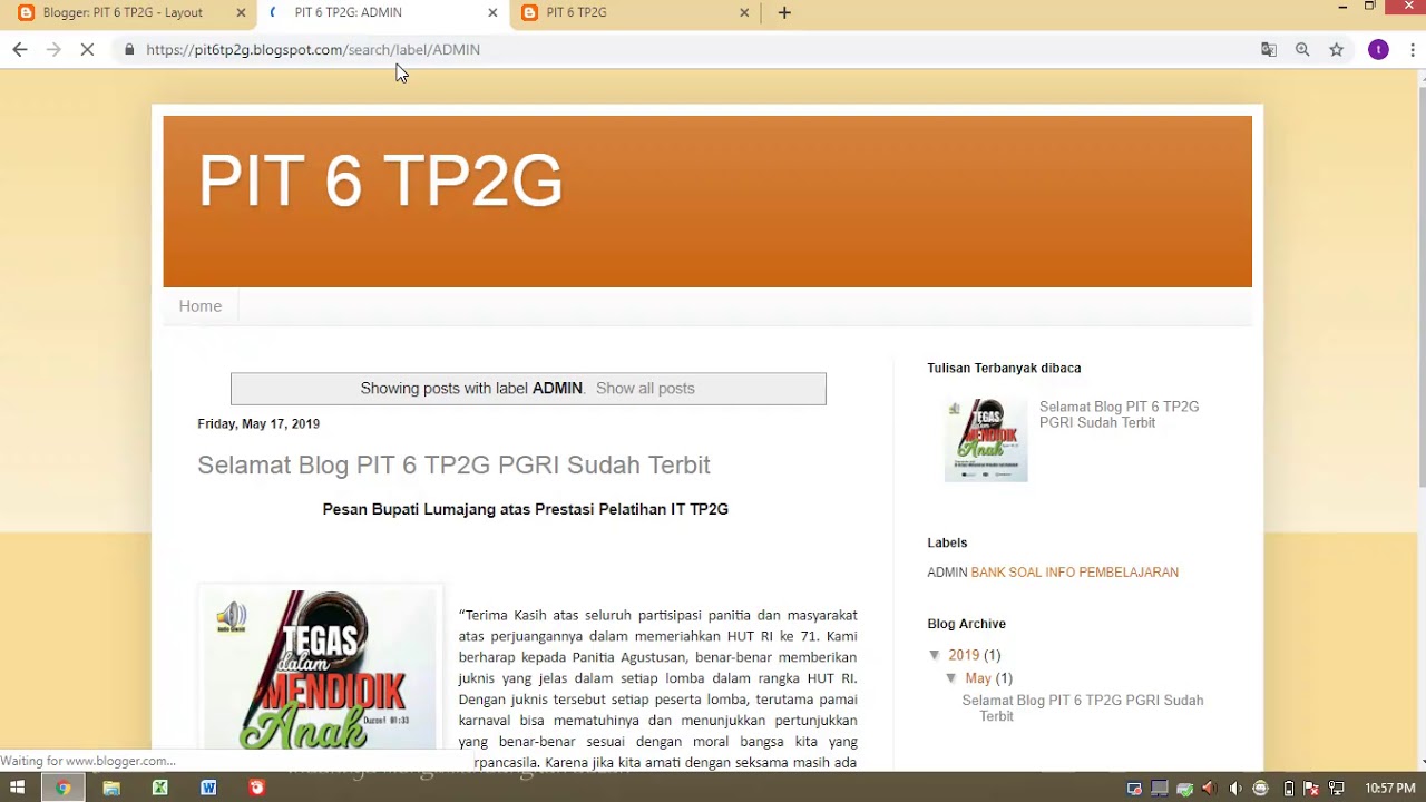 CARA MUDAH MEMASANG MENU PADA HEADER WEBBLOG BLOGGER - YouTube