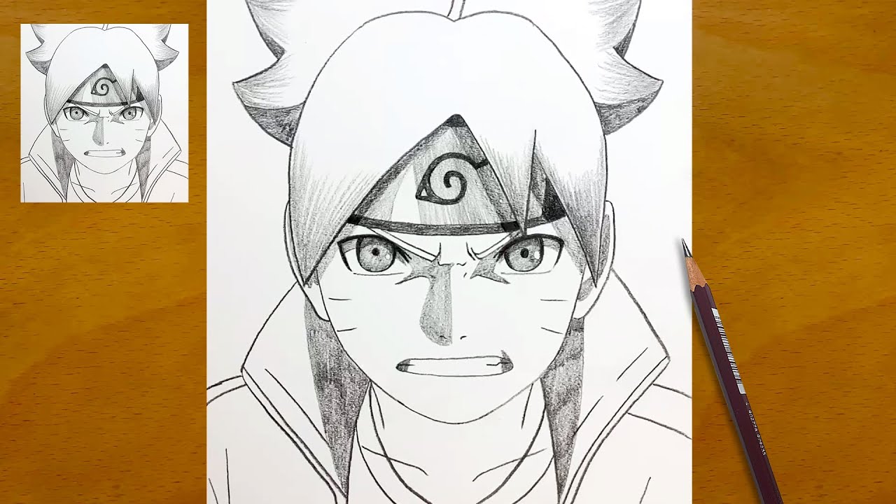 Anime Sketch | How to Draw Boruto Uzumaki Step by Step in Pencil - YouTube