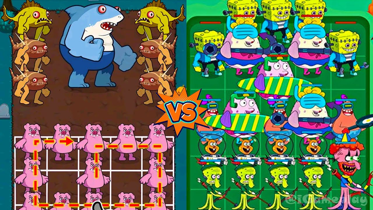 The Fish vs Grimaze Merge War Vs Merge Master Monster Battle, Merge ...