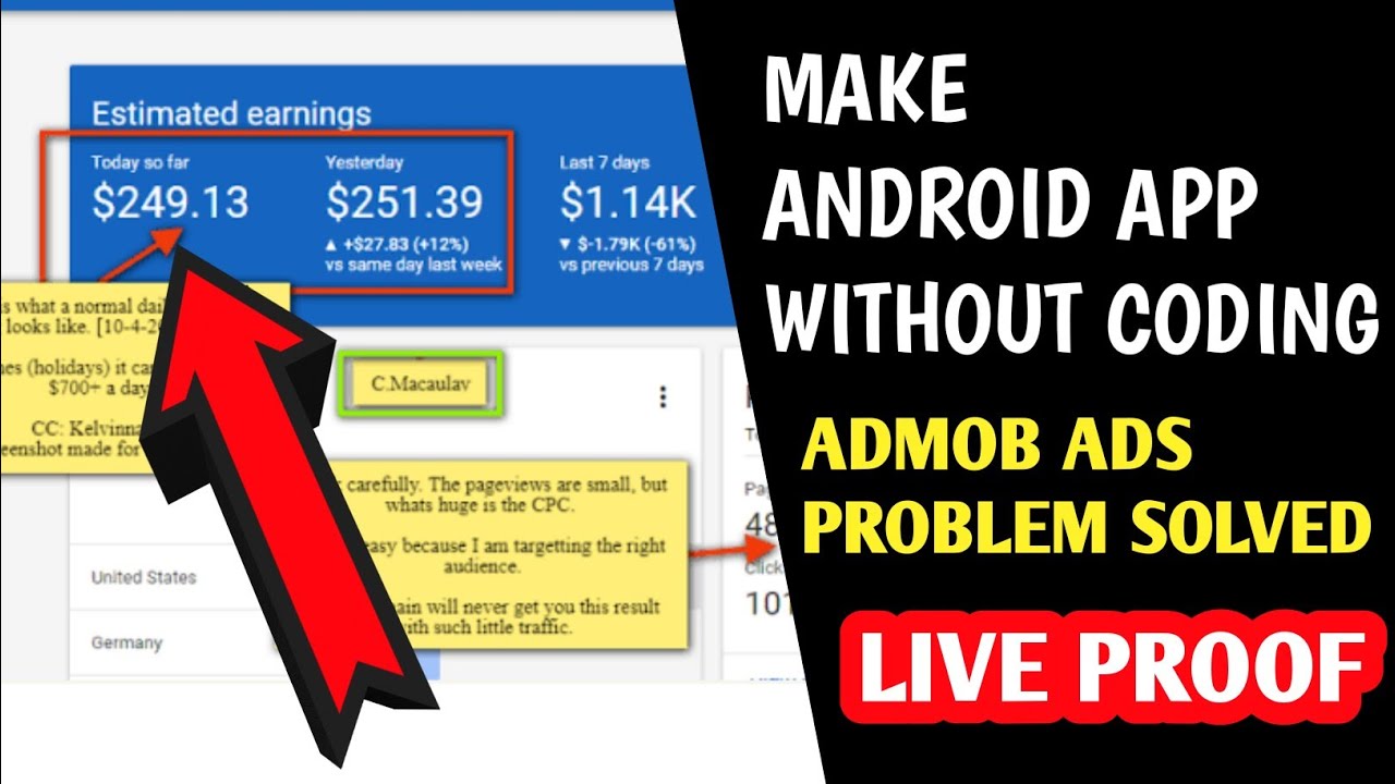 Earn Online $100 Per Day To AdMob & Adsense From Apps and How To Create ...