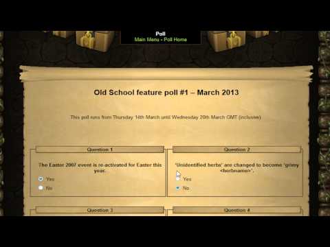 Runescape 2007 - First Content Poll