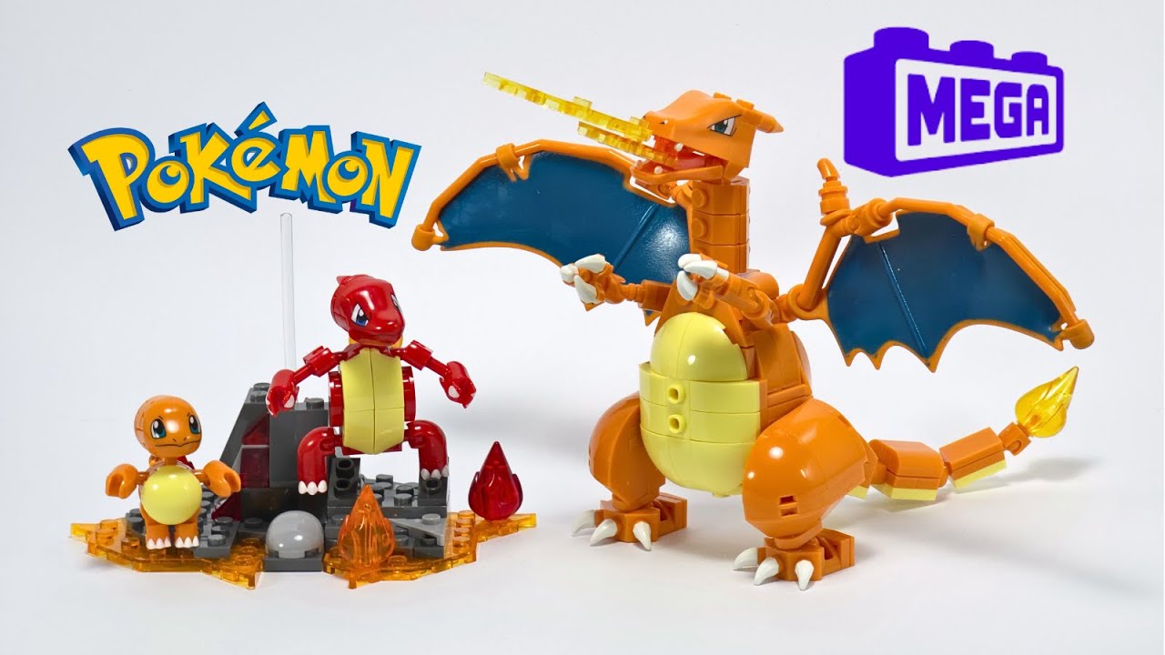 Building MEGA Pokemon Charmander Evolution - LEGO Pokemon Speed Build - YouTube