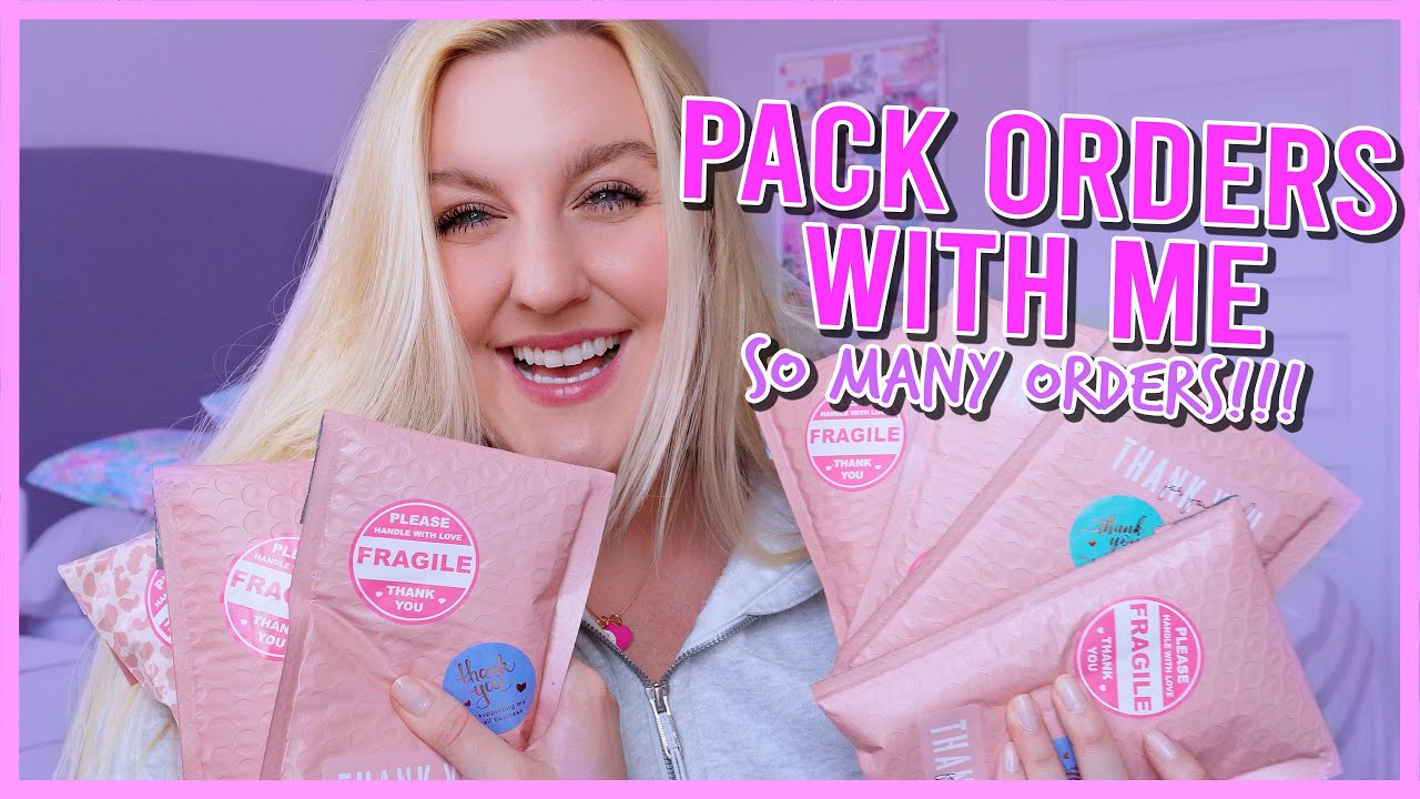 PACK ORDERS WITH ME!! HOW I PACK MY ORDERS (Bracelet Business 2023 ...