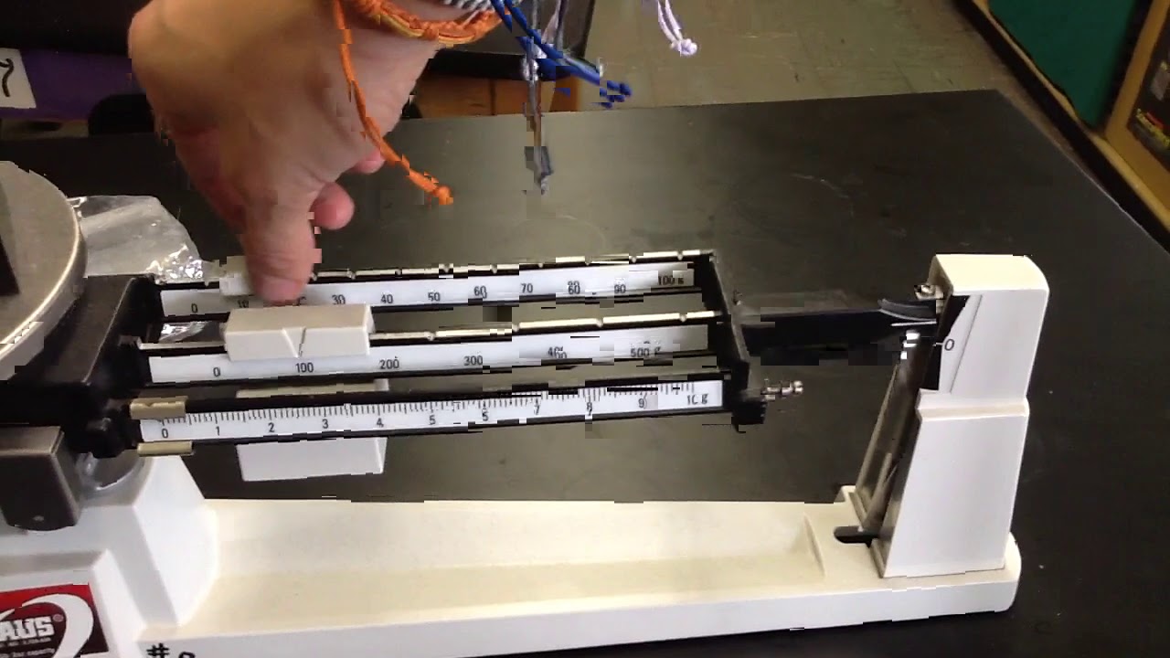 How to Use a Triple Beam Balance - YouTube