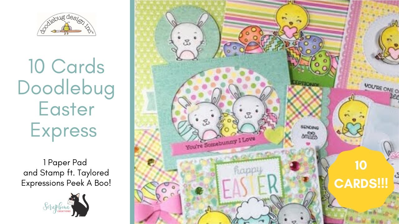 10 Easter Cards | Doodlebug Easter Express | Taylored Expressions Peek ...
