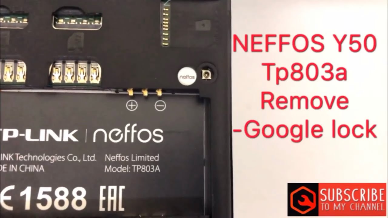 NEFFOS Y50/Tp803a frp bypass google account - YouTube