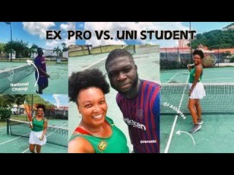 EX PRO FEMALE VS UNI STUDENT | TENNIS - YouTube