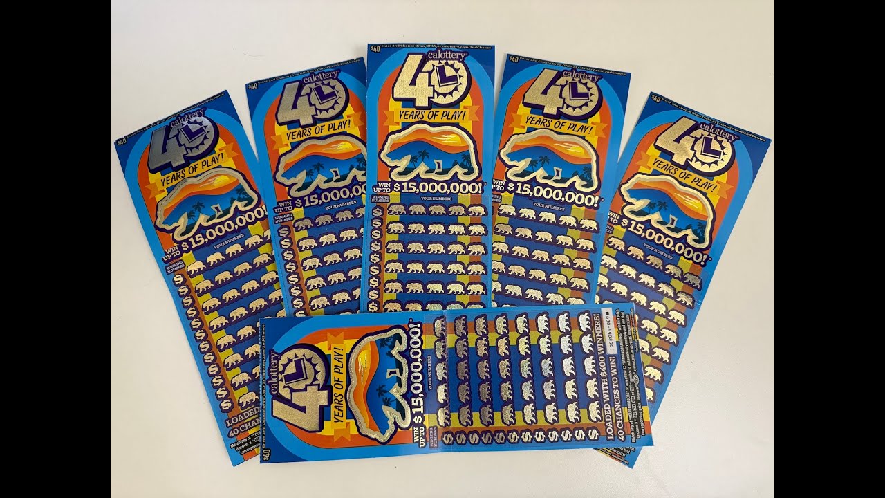 First $40 Tickets in CA!!! - "40 Years of Play!" Scratchers in ...
