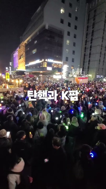국힘 당사 앞에서 윤석열 탄핵을 외친 후 뉴진스 노래에 맞춰 춤을 추며 떼창을 하는 청년들 Youtube