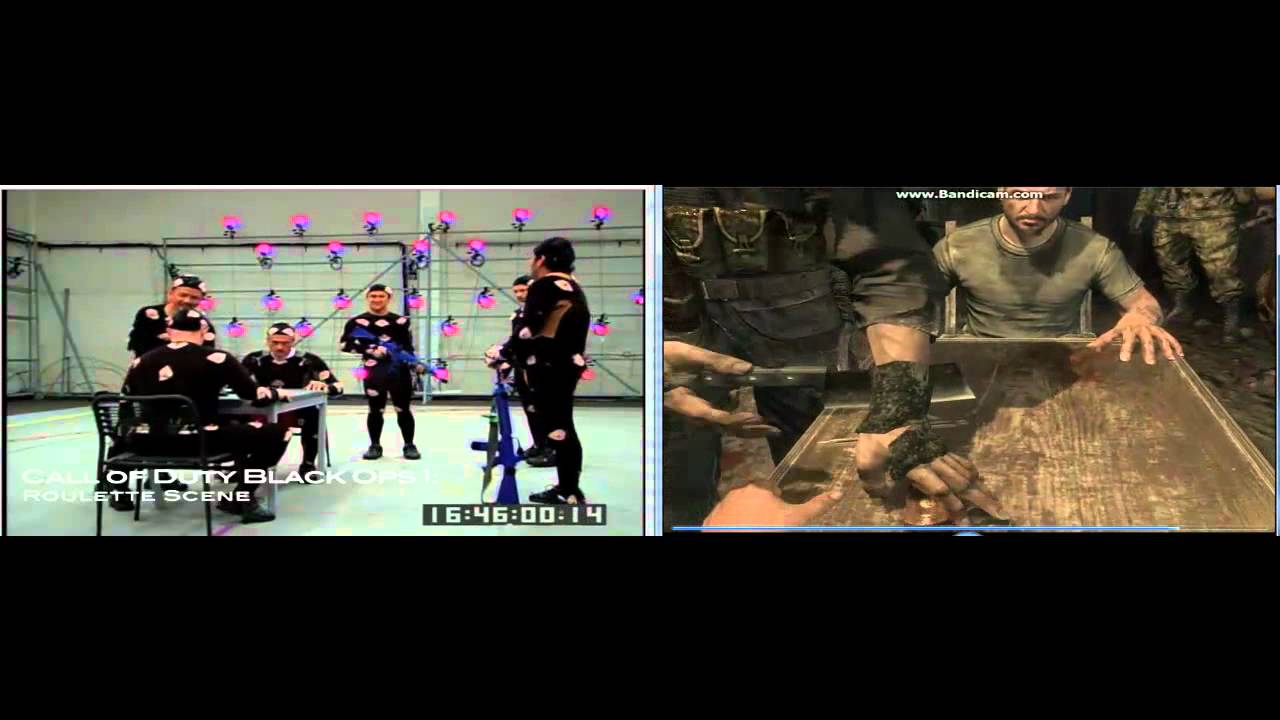 Call of Duty: Black Ops: Russian Roulette Scene Side by Side comparison ...