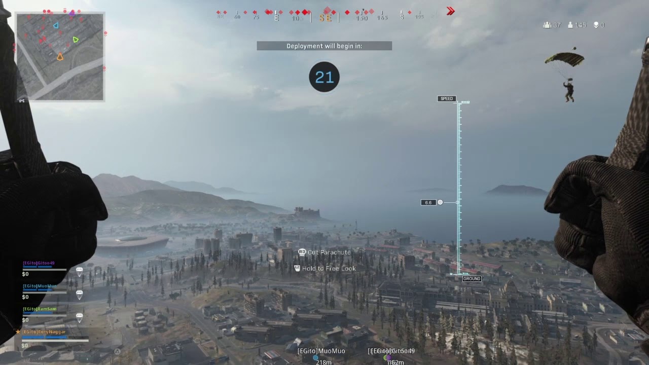 COD Warzone - Sniper parachute - YouTube