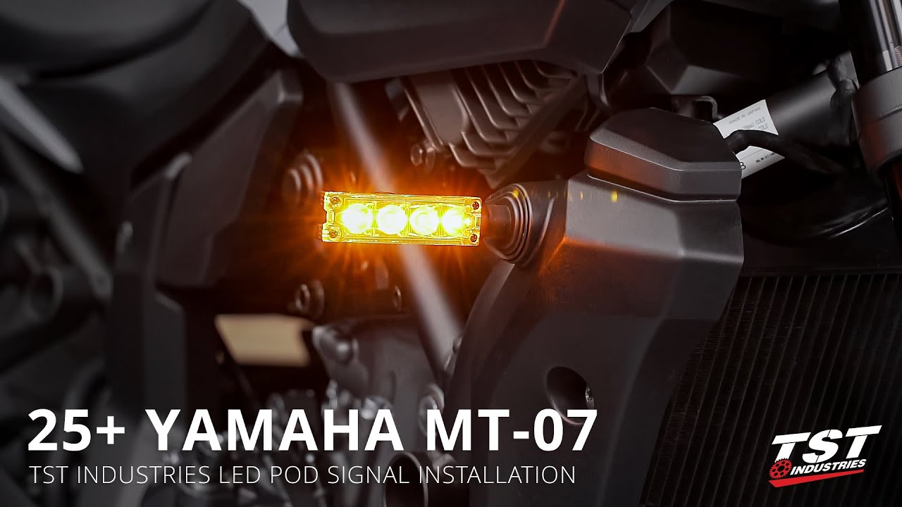 How to Install TST LED Front Pod Turn Signals on a 2025+ Yamaha MT-07 ...