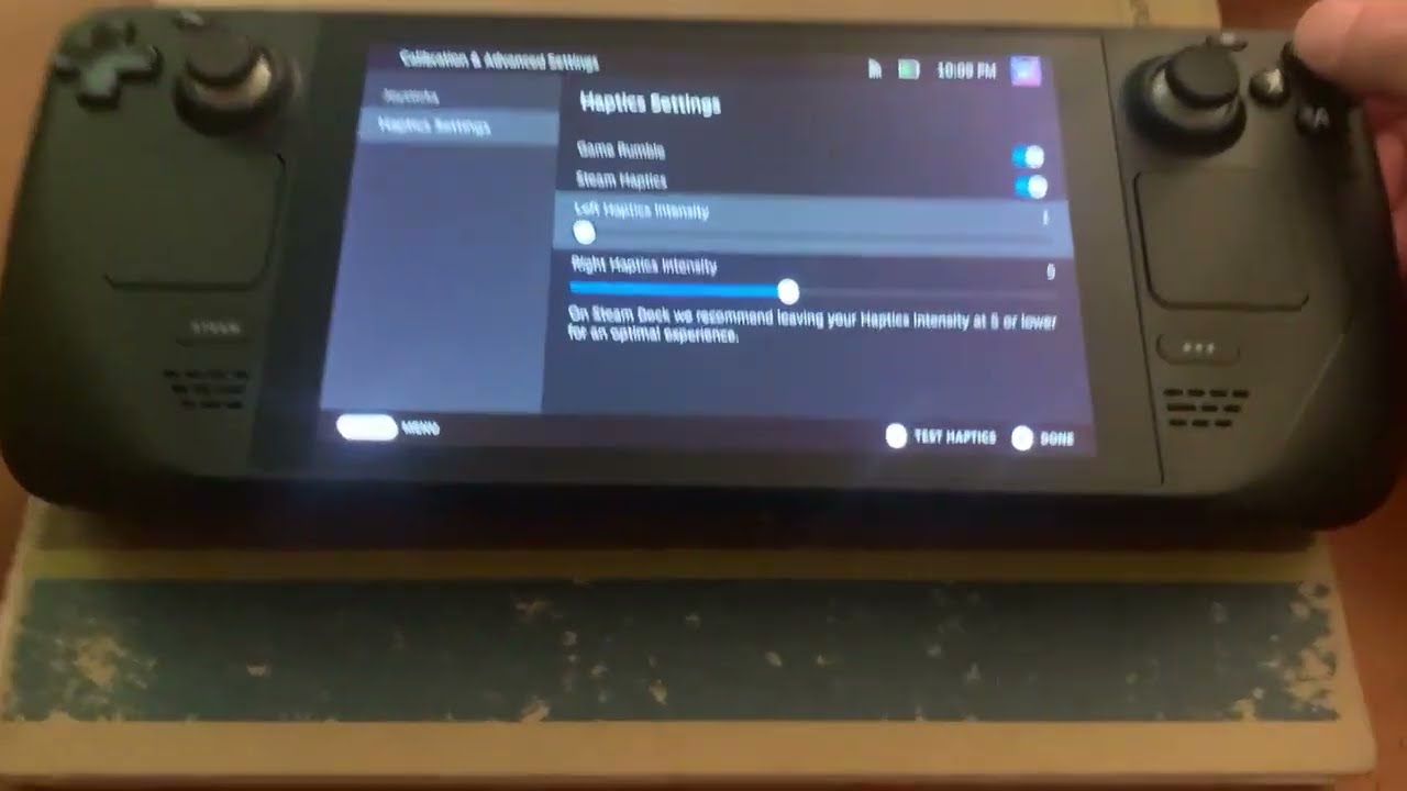 Steam Deck Left Trackpad Haptics - Levels - YouTube