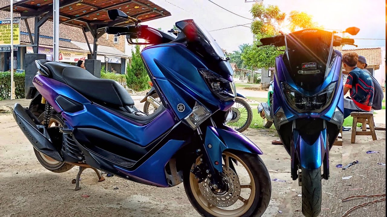 Wonderful Yamaha NMAX Chameleon || biru bunglon glossy - YouTube