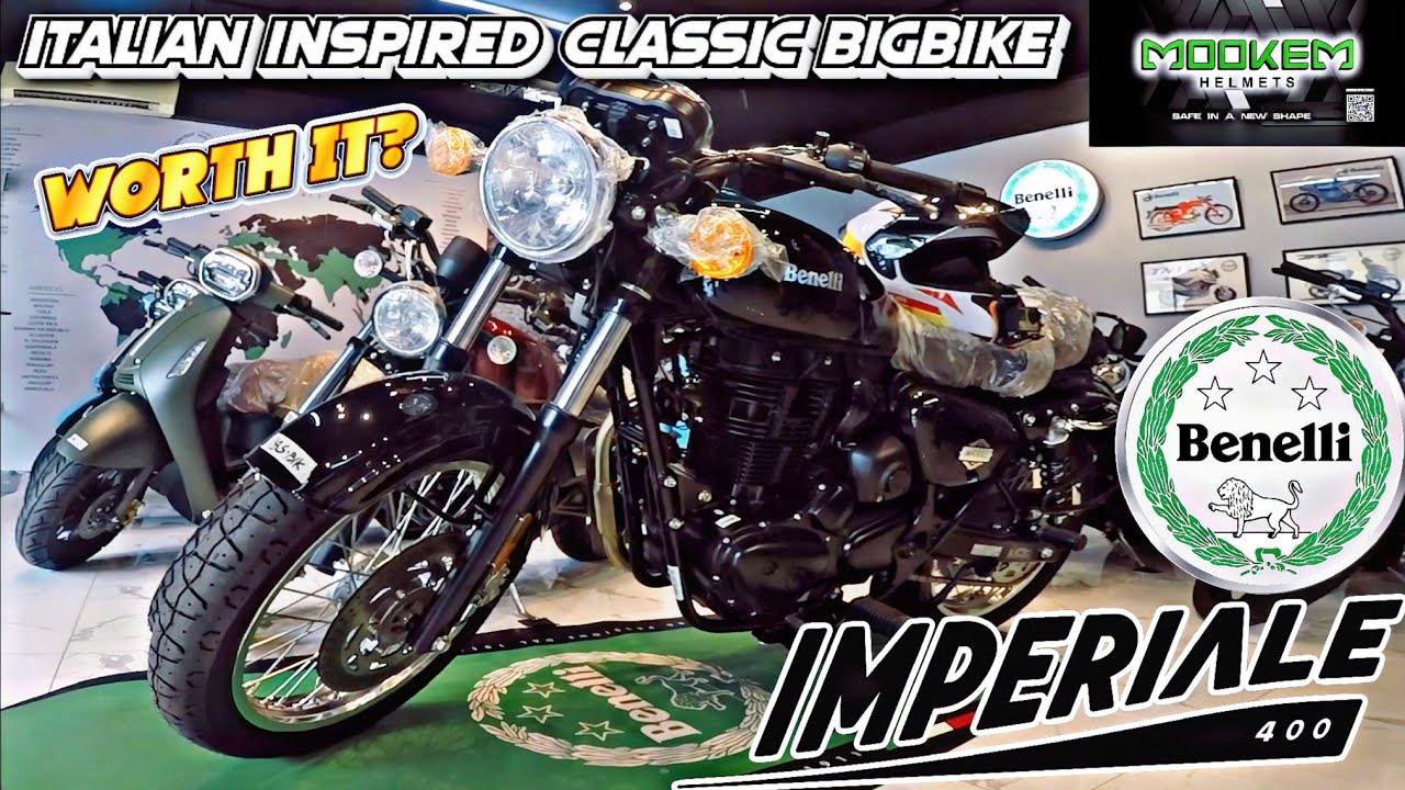 BENELLI IMPERIALE 400 - Test Ride Review ft. MOOKEM HELMET "Classic ...