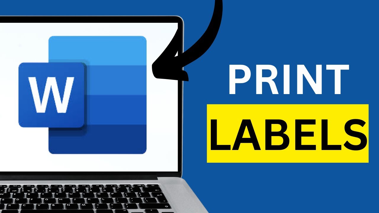 HOW DO I PRINT LABELS IN WORD - YouTube