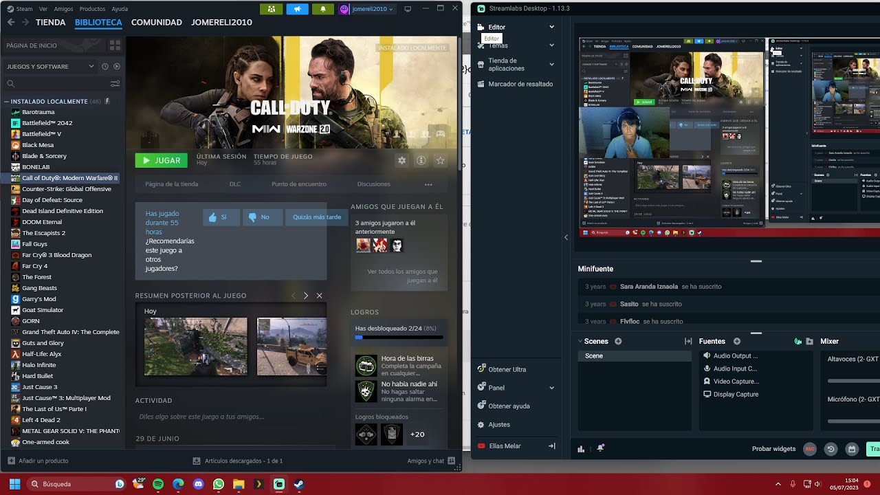 Nuevo video de 2023 {The Mimic, COD Modern Warfare 2}con mi amigo Hugo ...