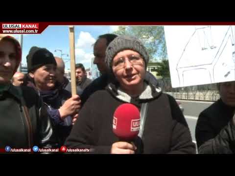 Uzel işçileri eylemde