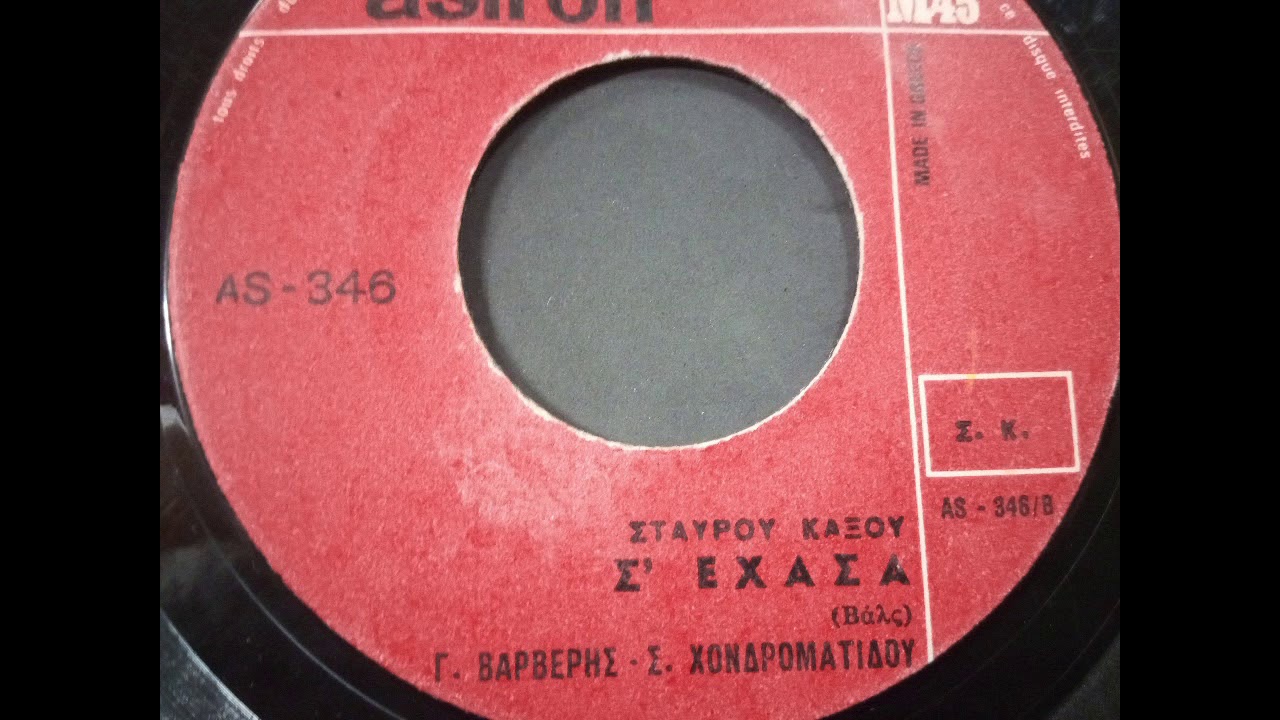 ΒΑΡΒΕΡΗΣ Γ Σ ΕΧΑΣΑ Σοφια Χονδροματιδου 1969 - YouTube