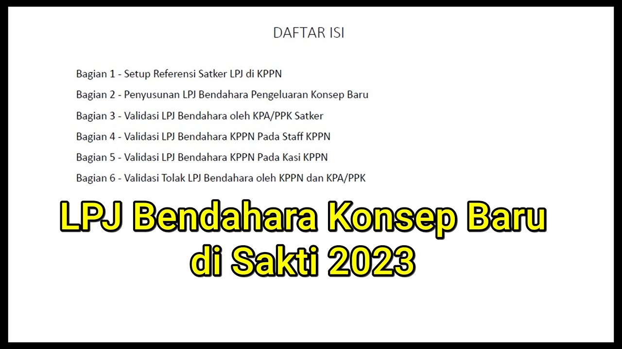 LPJ Bendahara Konsep Baru di Sakti 2023 - YouTube