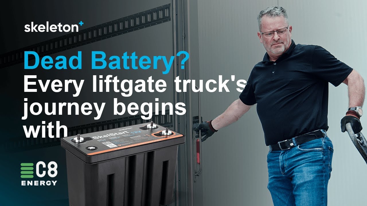 Cranking a Liftgate Truck with Dead Batteries Using SkelStart Engine ...