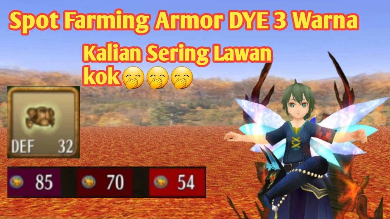 Toram Online Spot Farming Armor DYE 3 Warna By Jacky Gamming - YouTube