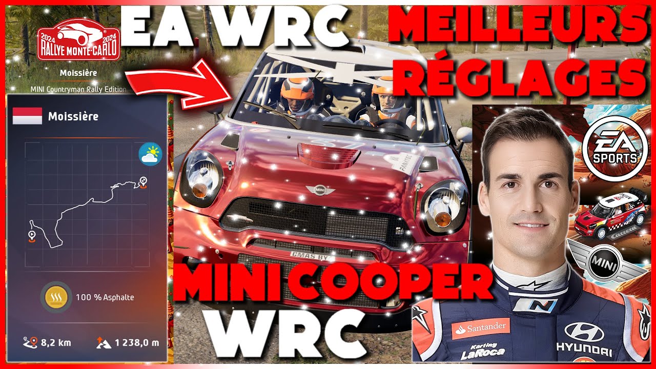 LES MEILLEURS RÉGLAGES POUR LA MINI COOPER WRC ?! (EA WRC)😜 - YouTube