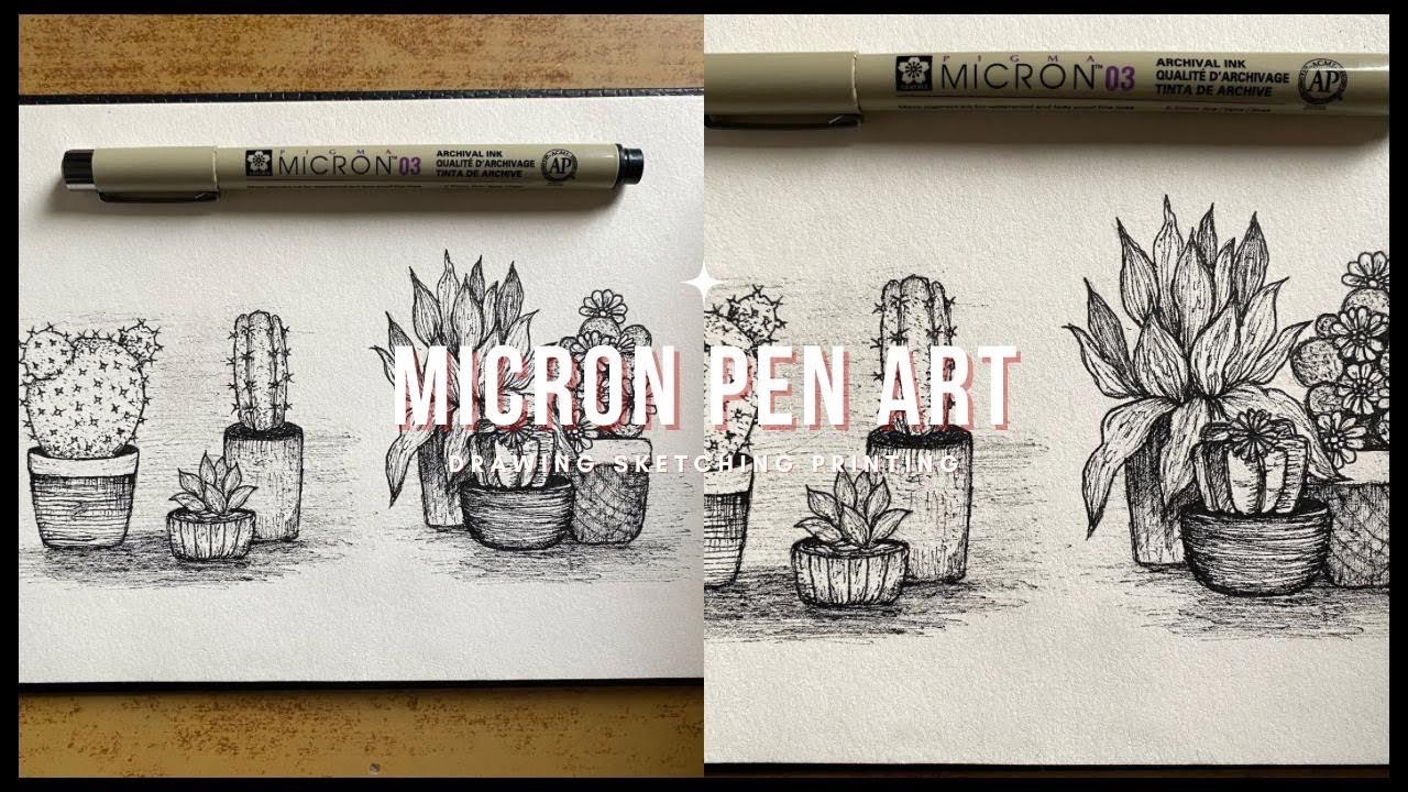 How to use micron pen | Micron pen art tutorial - YouTube