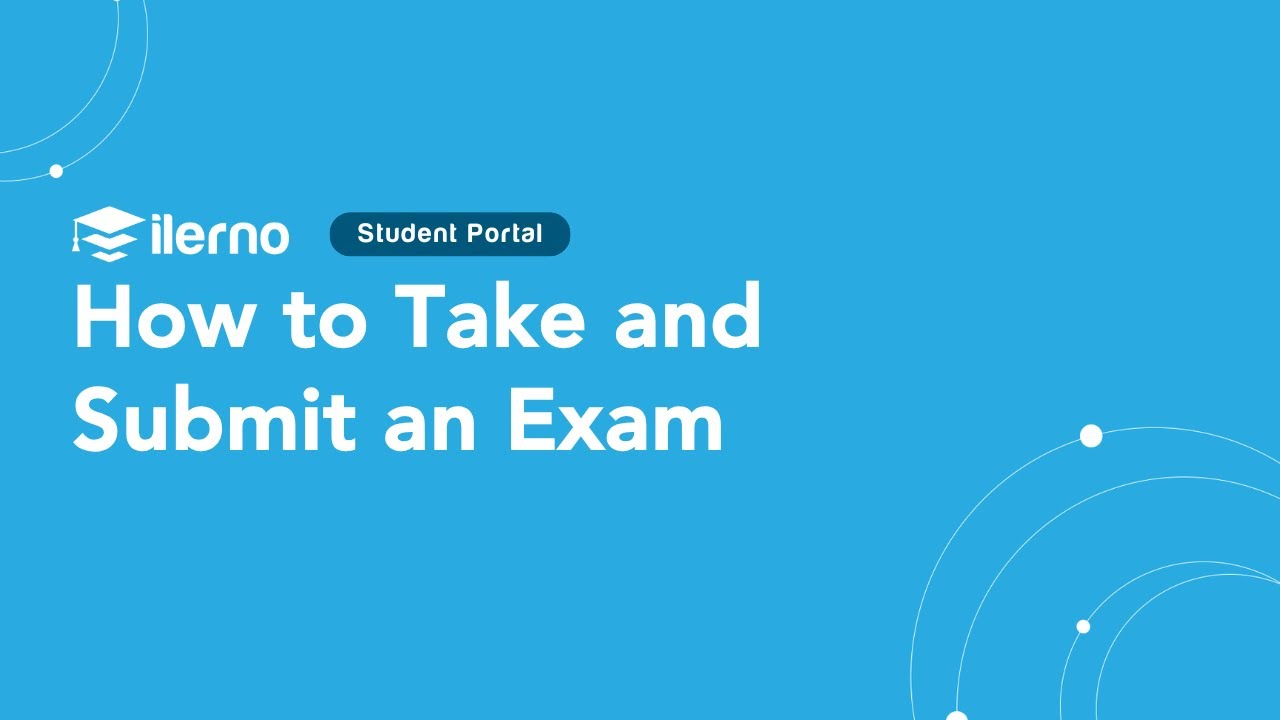 How to Take and Submit an Exam in Student Portal - YouTube