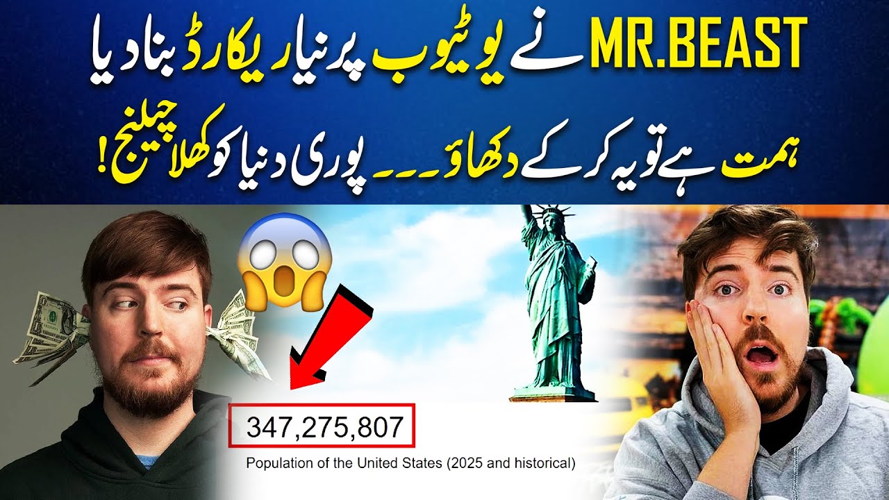 Mr. Beast Sets New YouTube Record: A Challenge to the World | Pakistan ...